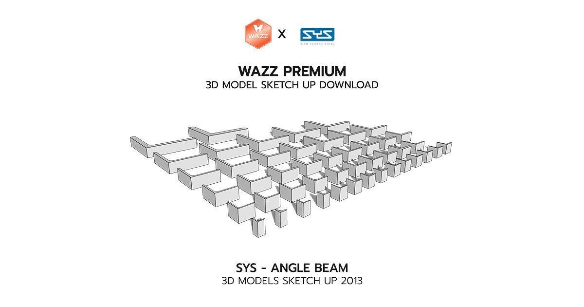 3D MODEL SKETCH UP DOWNLOAD : SYS ANGLE | Wazzadu