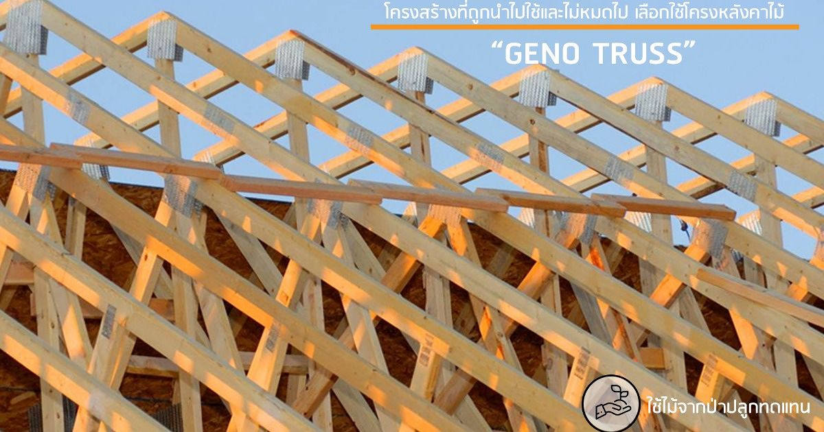 โครงสร้างที่ถูกนำมาใช้และไม่หมดไป! เลือกใช้โครงหลังคาไม้ "Geno Truss" | Wazzadu