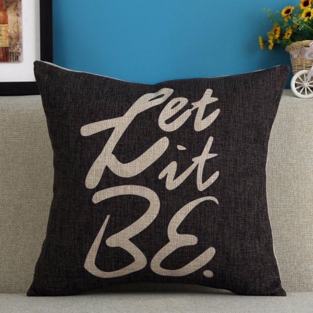 ปลอกหมอนอิง ลาย Let it be เพลงดังตลอดกาลจาก The Beatles - DECORIQ | Wazzadu